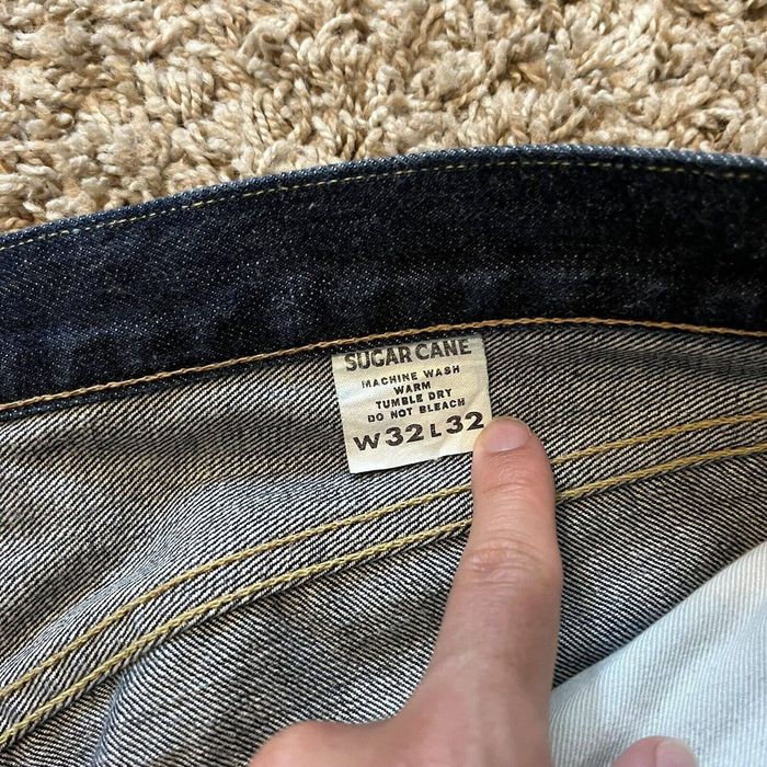 Sugar Cane Selvedge Lot 2021 Dark Wash Button Fly 14.25 Oz Jeans 32x32 | Grailed