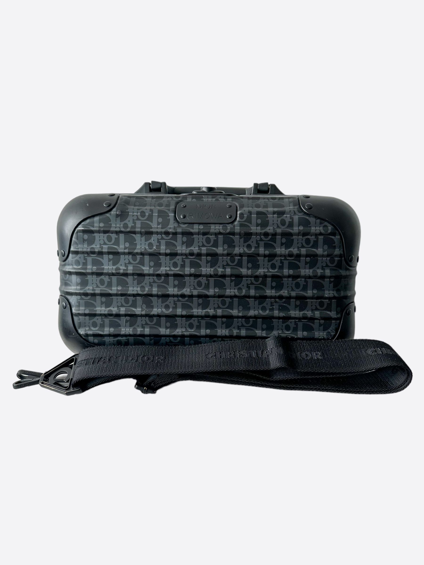Dior Dior Rimowa Black Oblique Aluminum Carry On Case | Grailed