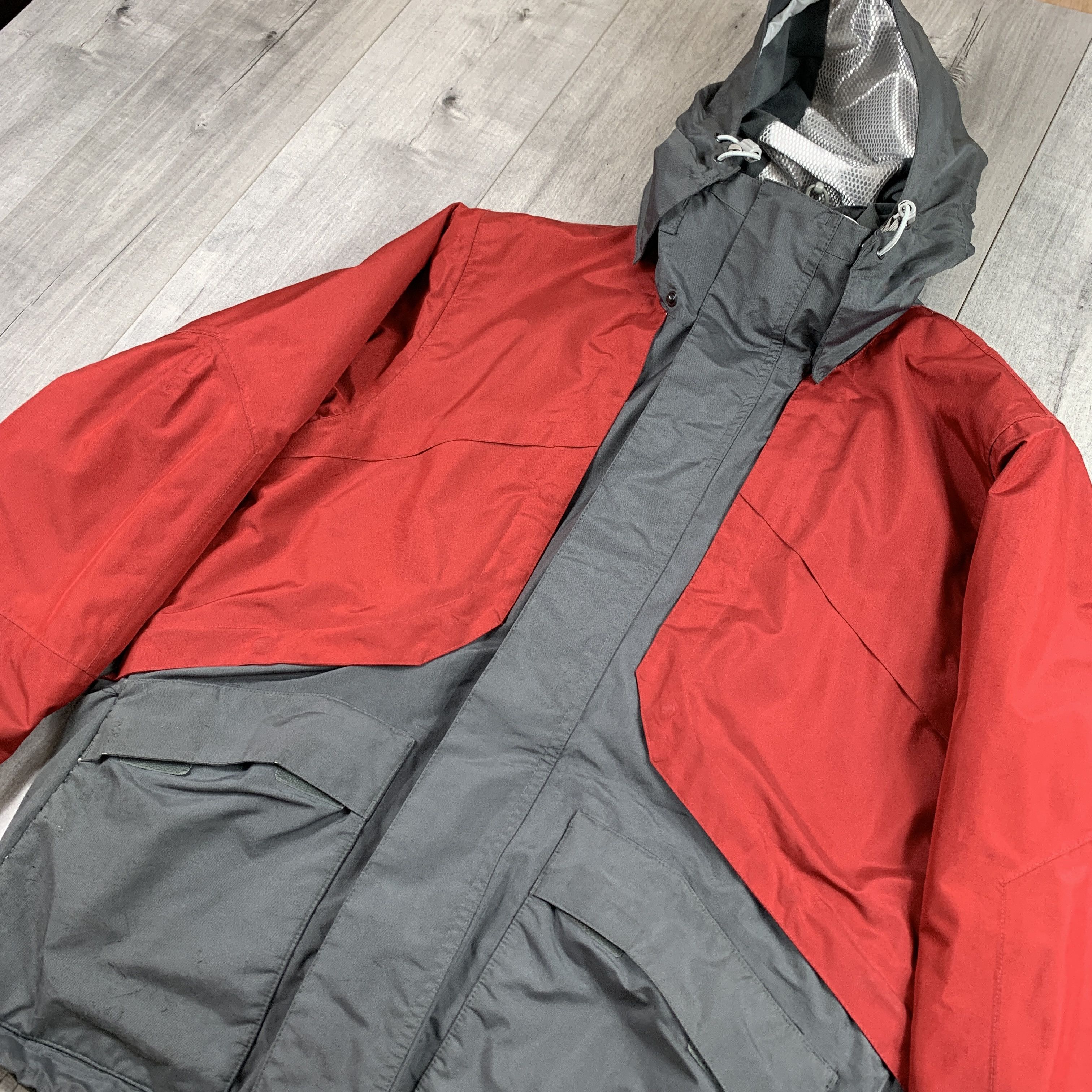 Vintage Vintage Burton Red Grey Outdoor Jacket | Grailed