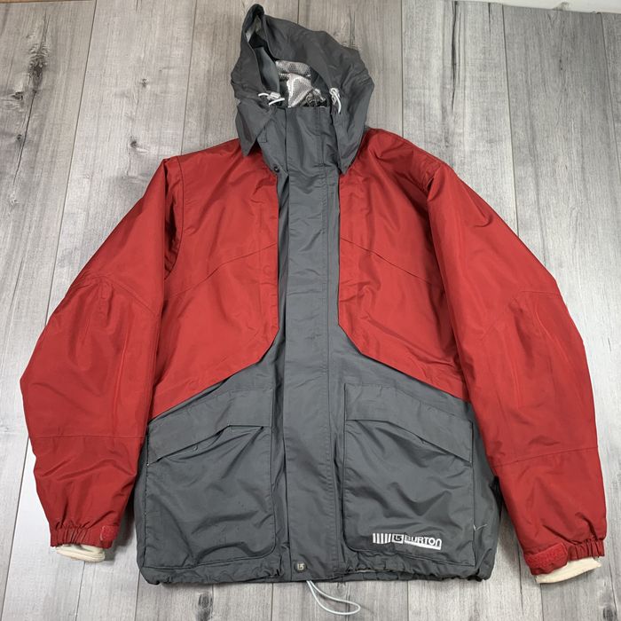 Vintage Vintage Burton Red Grey Outdoor Jacket | Grailed