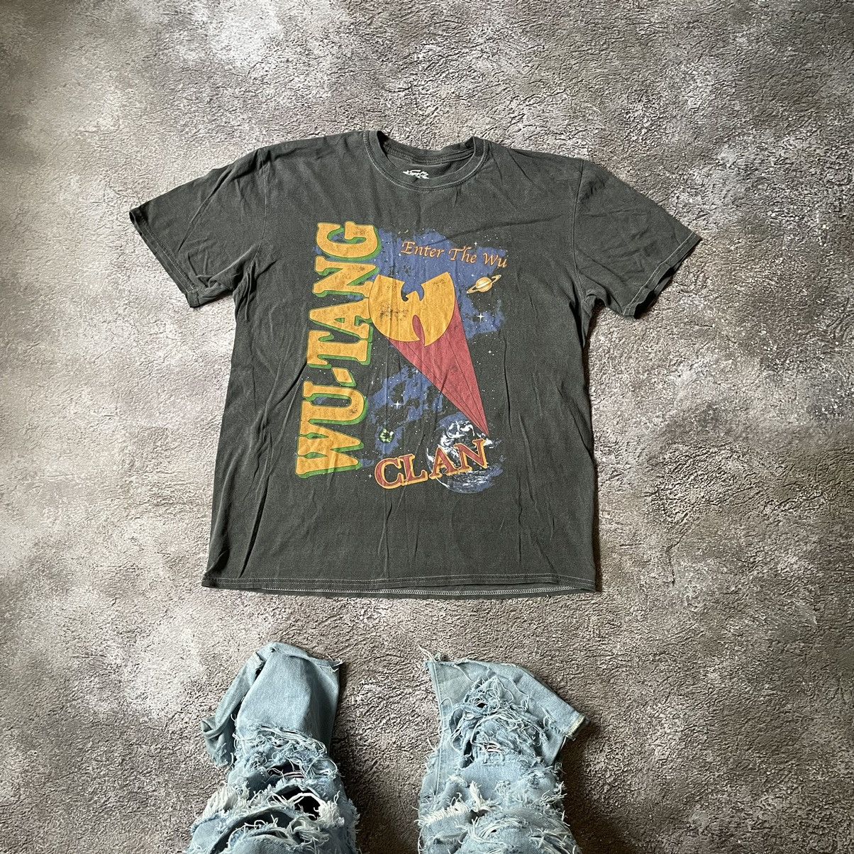 Vintage Vintage Y2K Wu Tang Clan Logo 2Pac Rap Band Tee 90s | Grailed