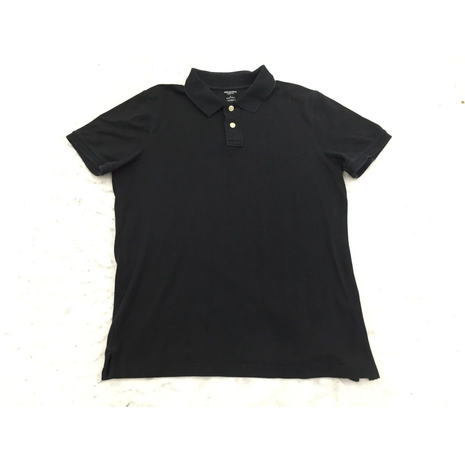 Arizona Jean Co. Arizona Polo Shirt Mens L Large Flex Black Short ...