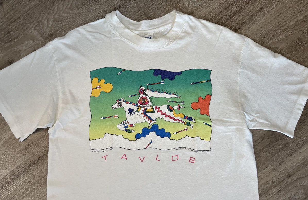 Art × Hanes × Vintage Vintage 90s Hanes Tavlos Hauling Ass T Shirt ...