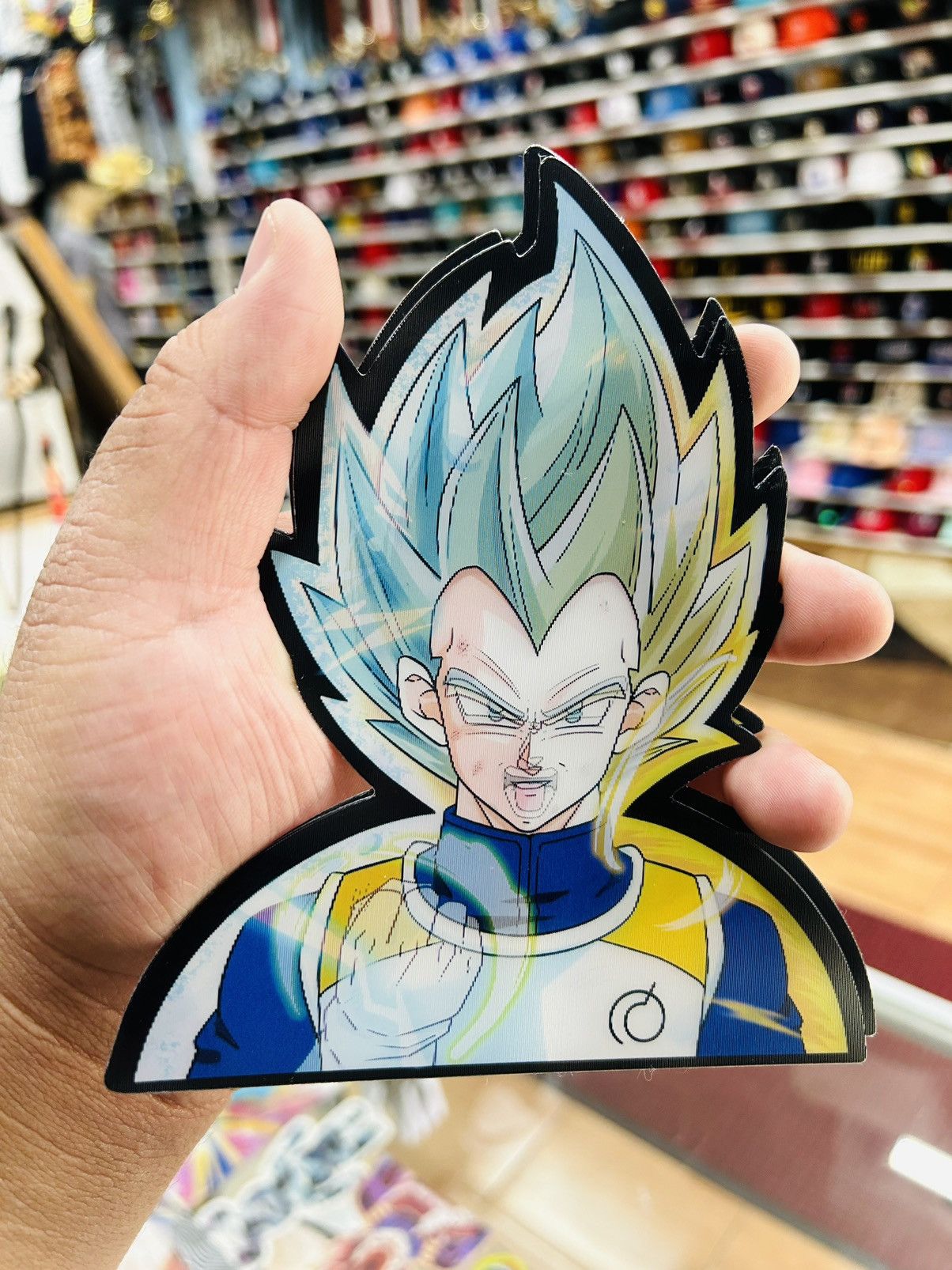 Rare SSJ Vegeta DBZ Holographic Sticker | Grailed