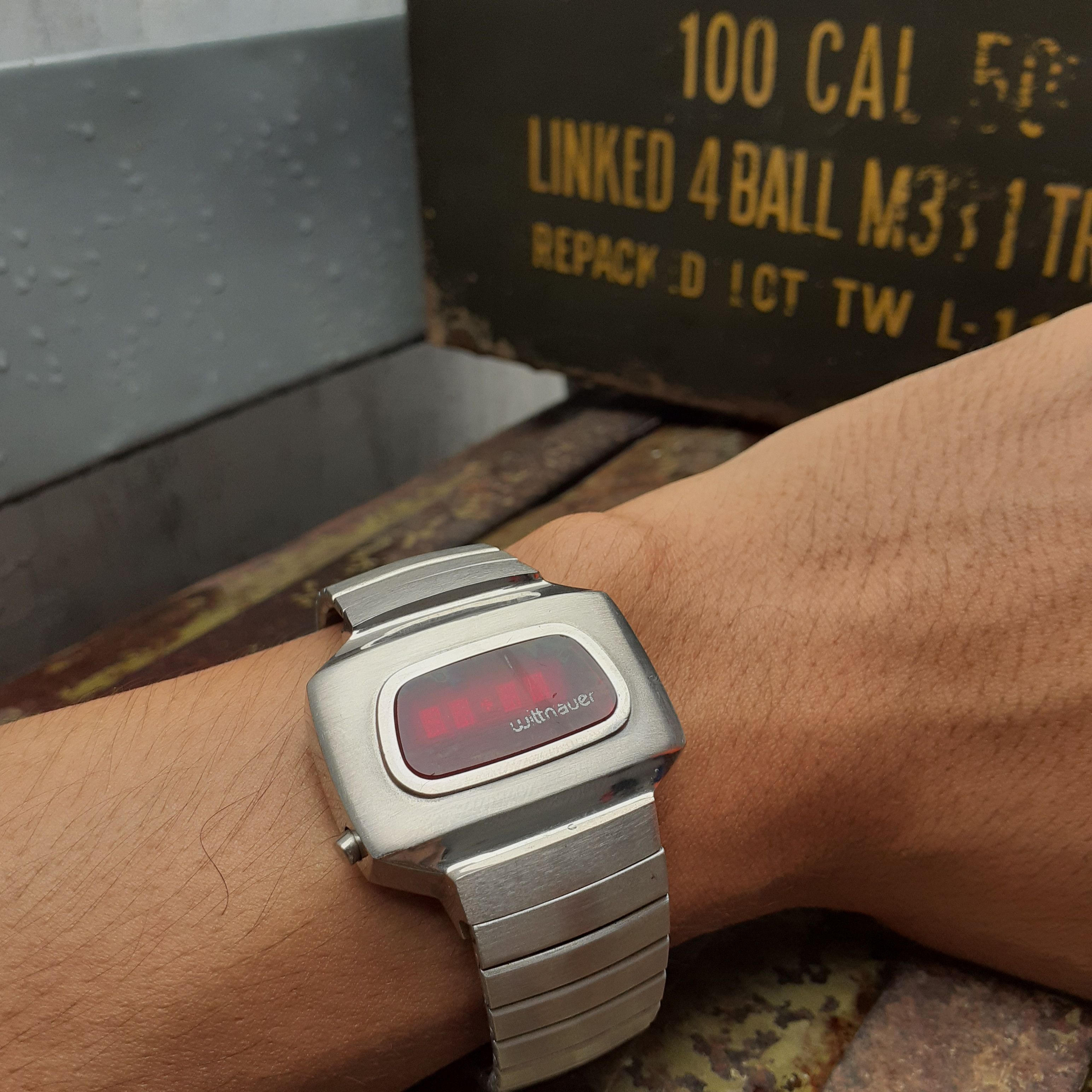 Vintage × Wittnauer Vintage 1975 Wittnauer Polara LED Wrist Watch OFF ...