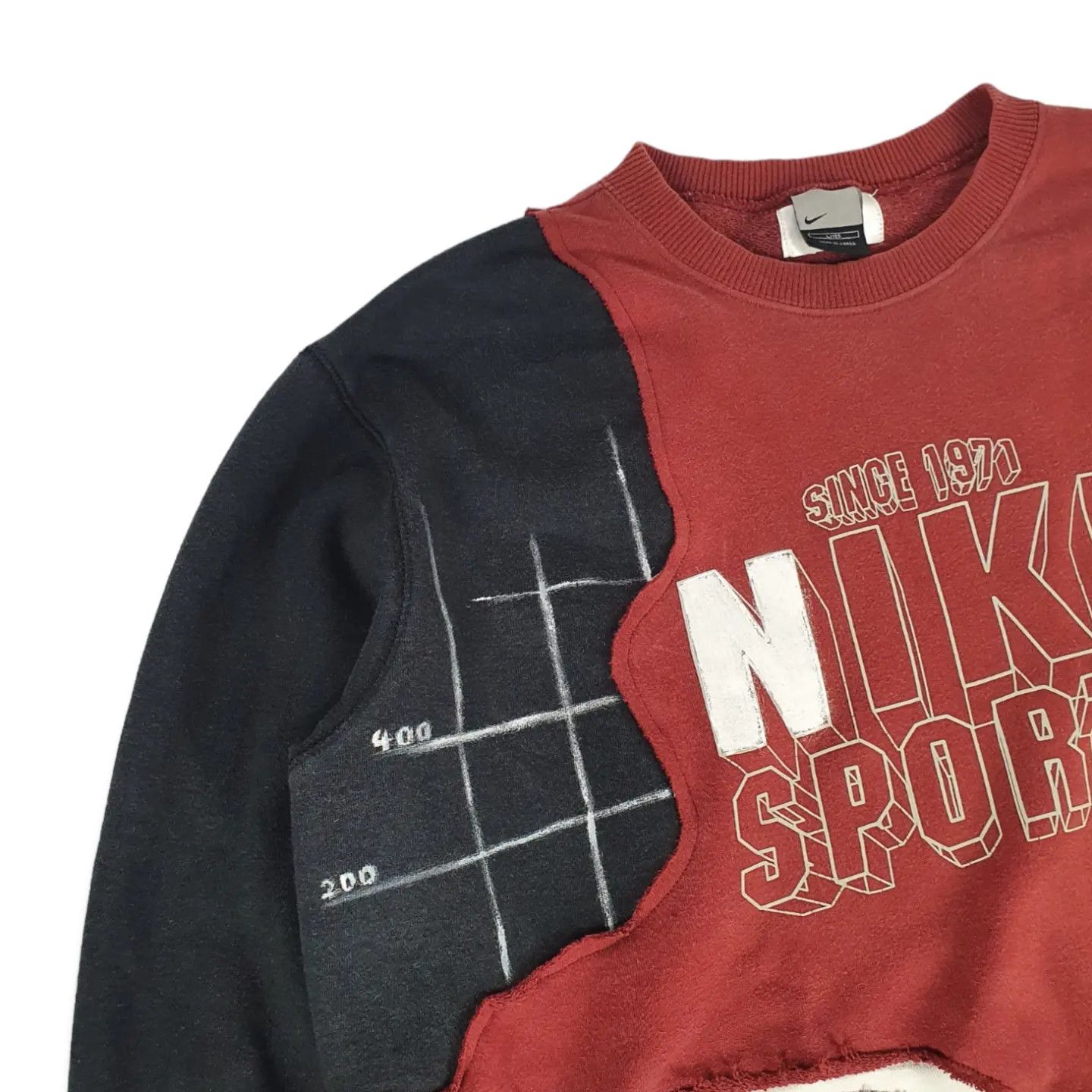 Nike Crewneck rework handpainted "drift" | Grailed