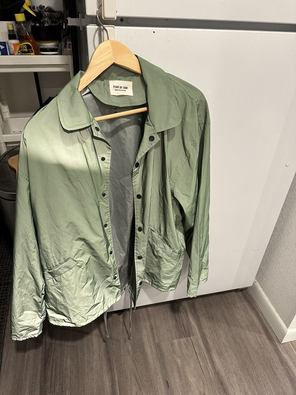 Fear of God Fear of God Sixth Collection Iridescent Green Coach Jacket ...
