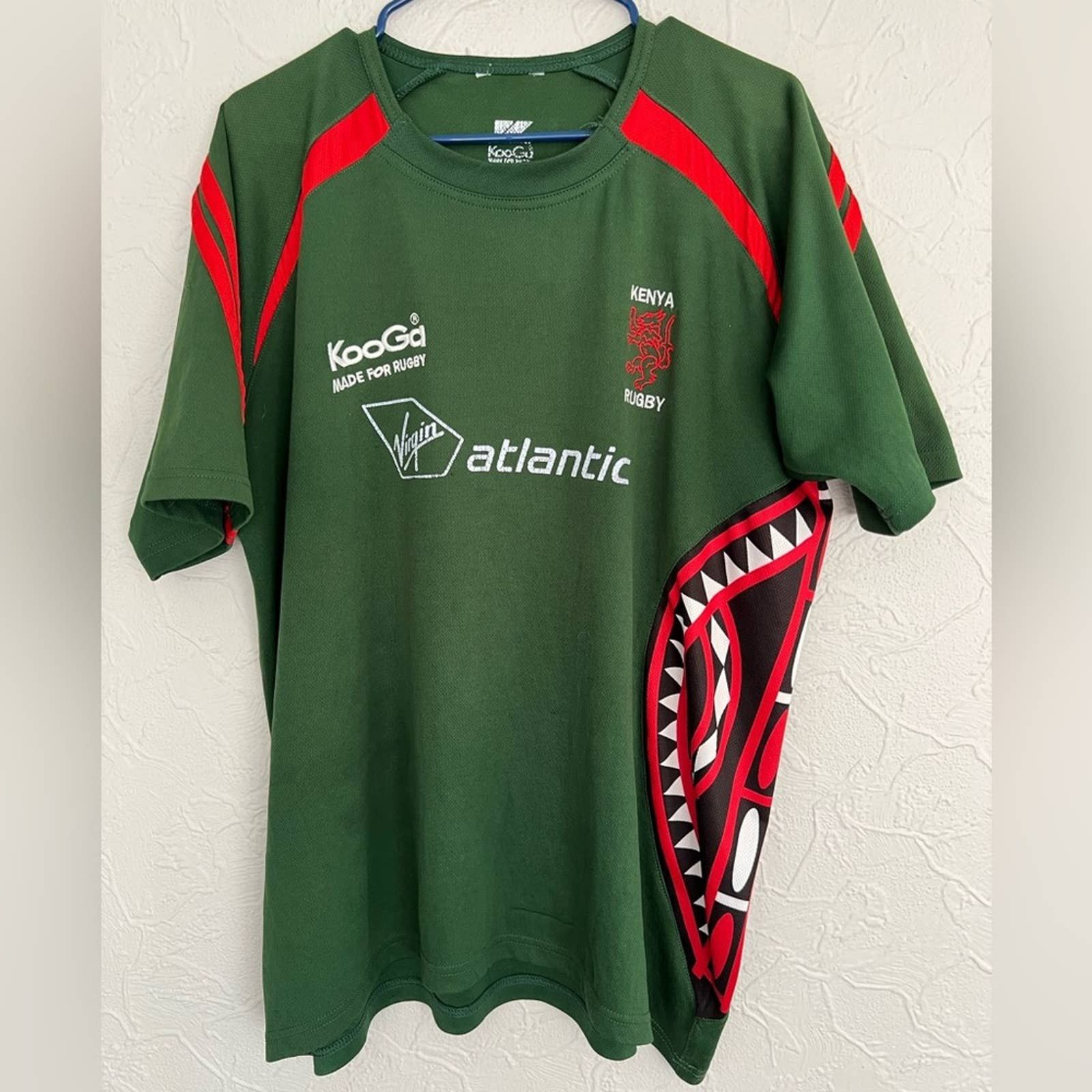 England Rugby League KENYA RUGBY OFFICIAL MATCH JERSEY KOOGA SZ XL ...