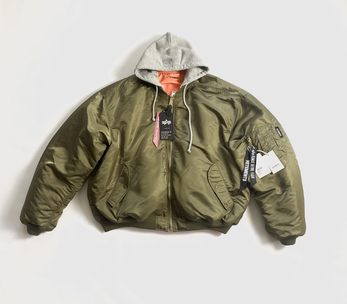 Alpha Industries × Vetements Vetements Oversize MA-1 Reversible Bomber Jacket | Grailed