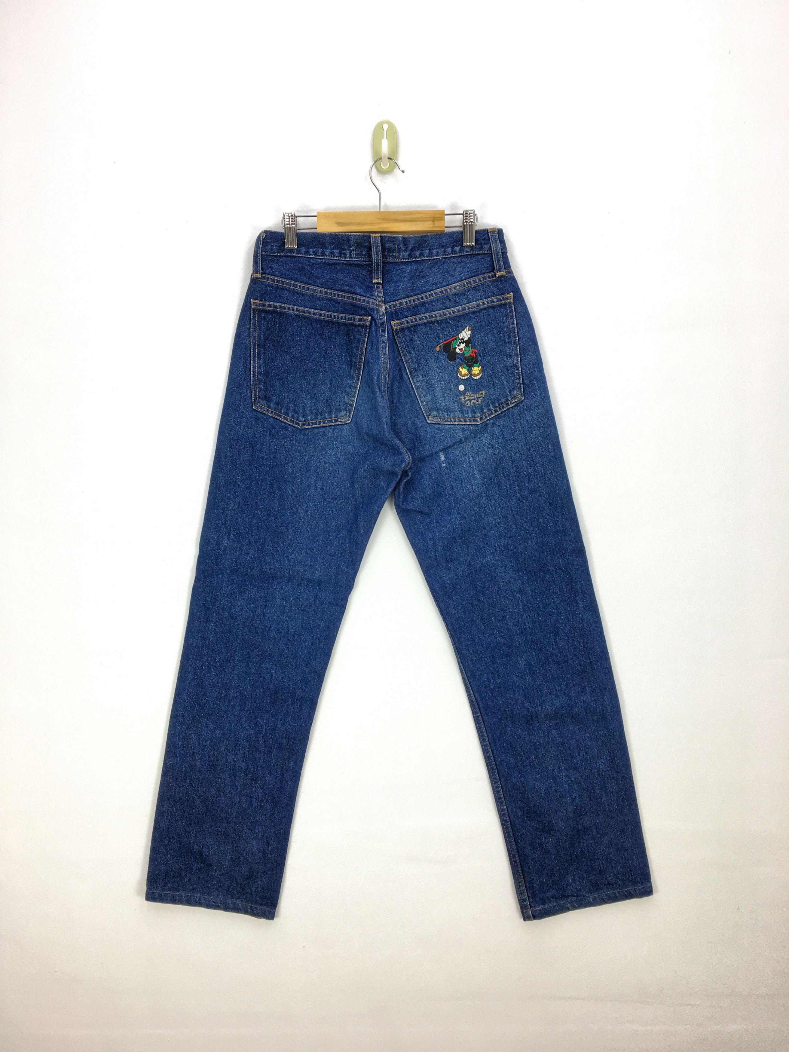 Disney × Vintage Vintage Mickey Mouse Jeans Disney Cartoon Denim Pants ...