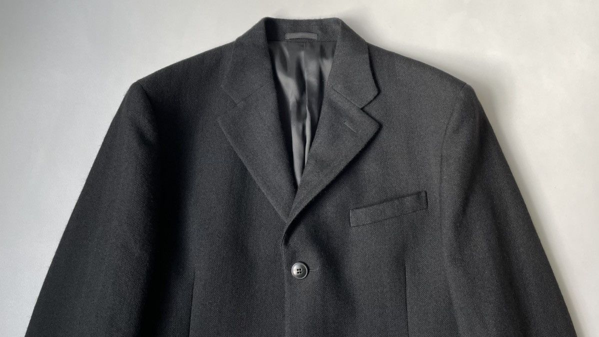 Prada A/W 11 Herringbone Wool Overcoat | Grailed