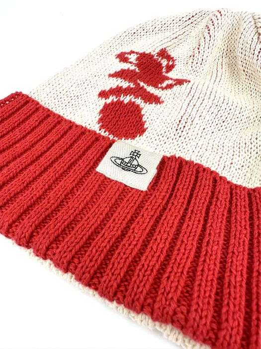 Vivienne Westwood Vivienne Westwood Red Orb Beanie Hat | Grailed