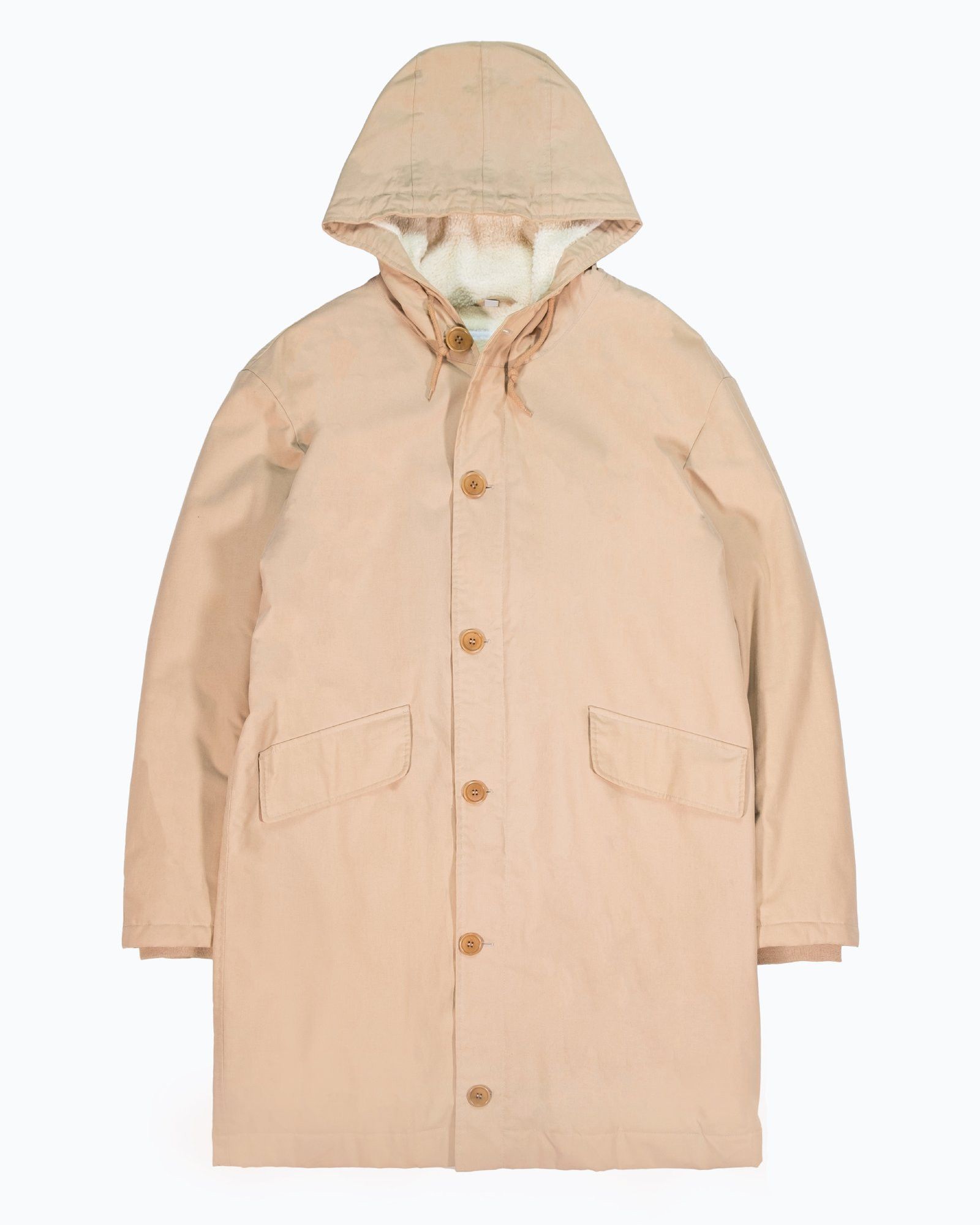 Helmut Lang Vintage Helmut Lang Hooded Resinated Cotton Coat | Grailed