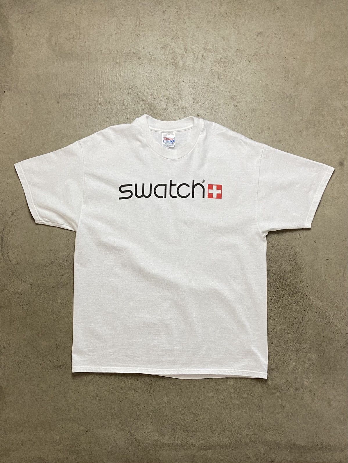 Swatch × Vintage Vintage 90s Swatch Double-Sided Mirrored T-Shirt | Grailed