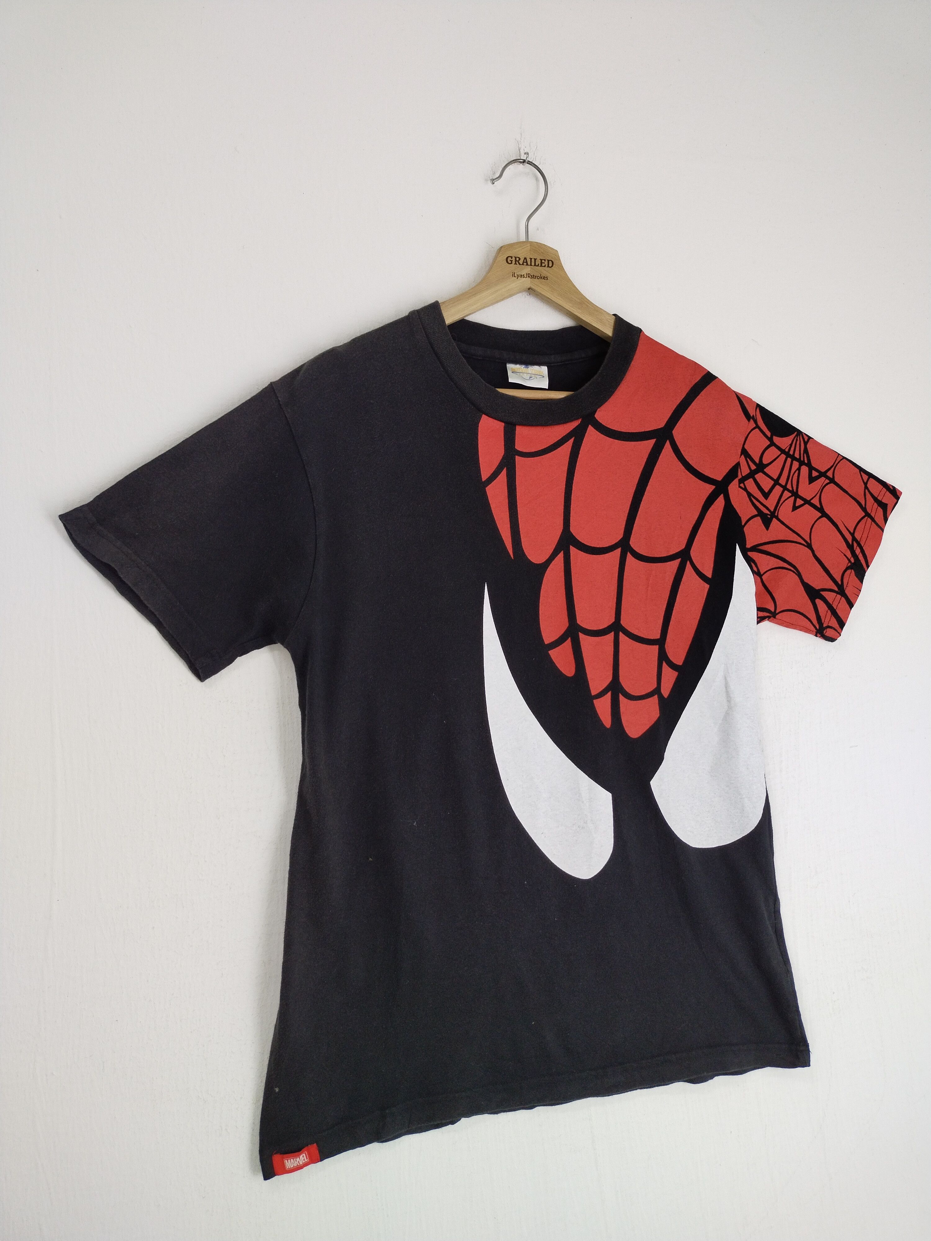 Marvel Comics VINTAGE SPIDERMAN UNIVERSAL STUDIOS OVERPRINT SHIRT TEE ...