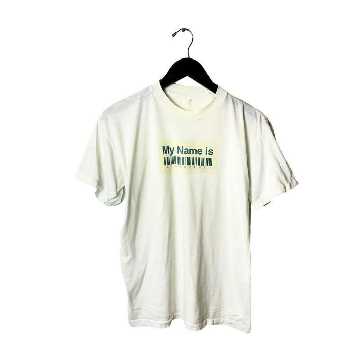 Vintage 90s Vintage My Name Is T Shirt Barcode Single Stitch Graphic ...
