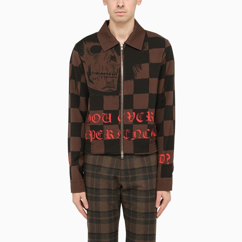 Amiri Amiri Brown Wool Bomber Jacket | Grailed