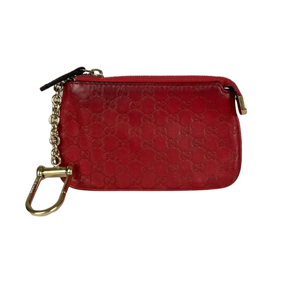 Gucci Gucci Monogram Leather Key Pouch Wallet | Grailed