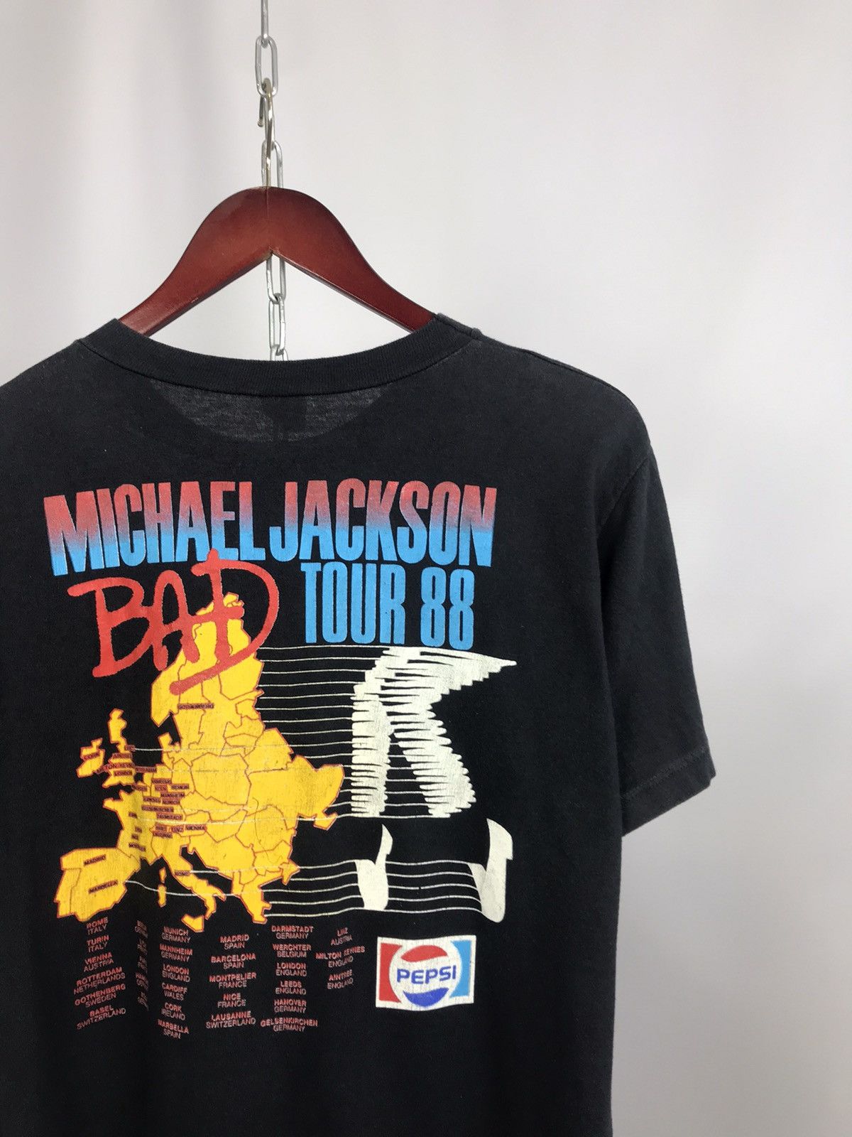 Band Tees Michael Jackson vintage 1988 bad tour tee | Grailed