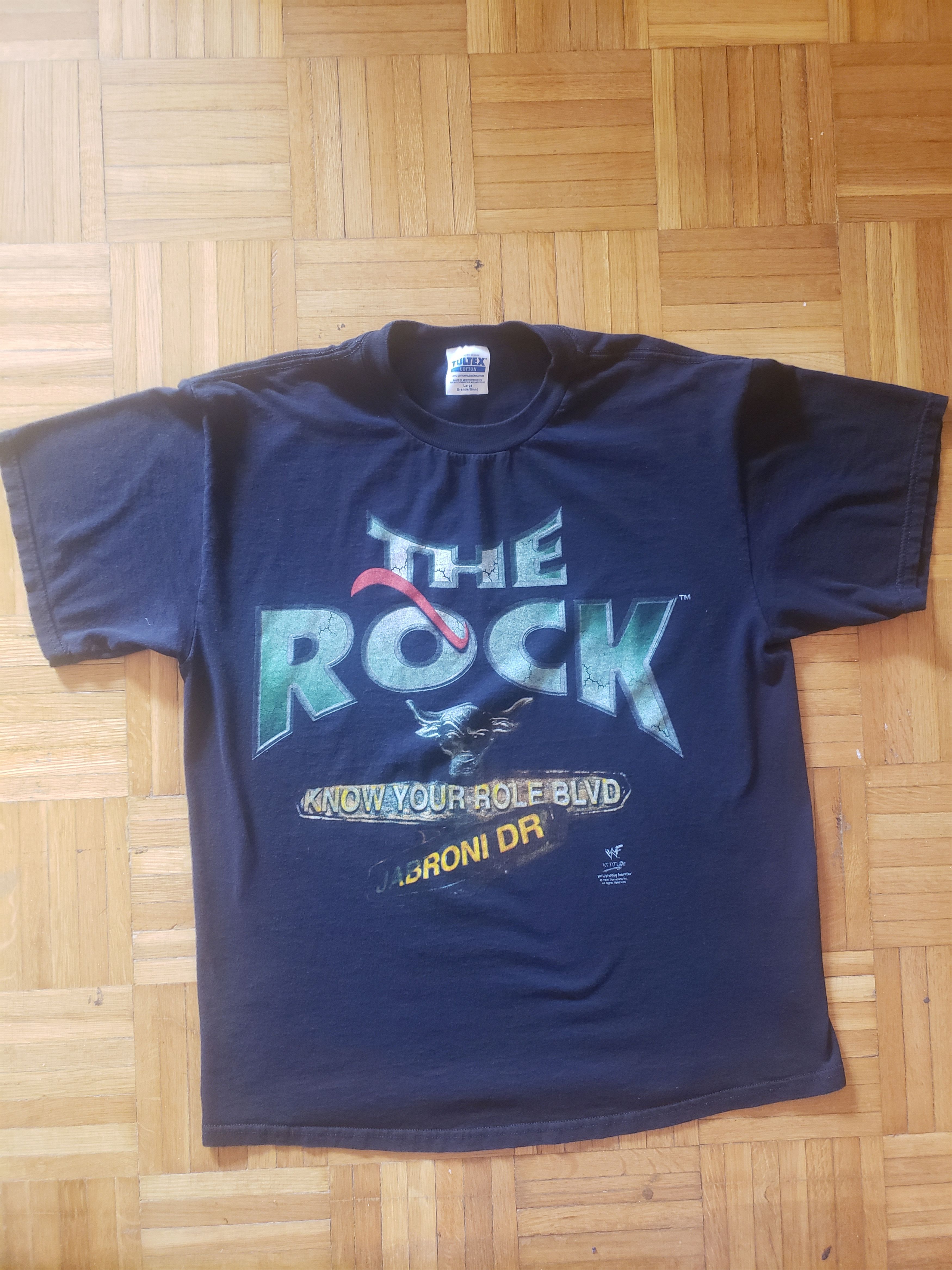 Vintage × WCW/nWo × WWF Vintage 90s WWF The Rock Shirt Jabroni Drive ...