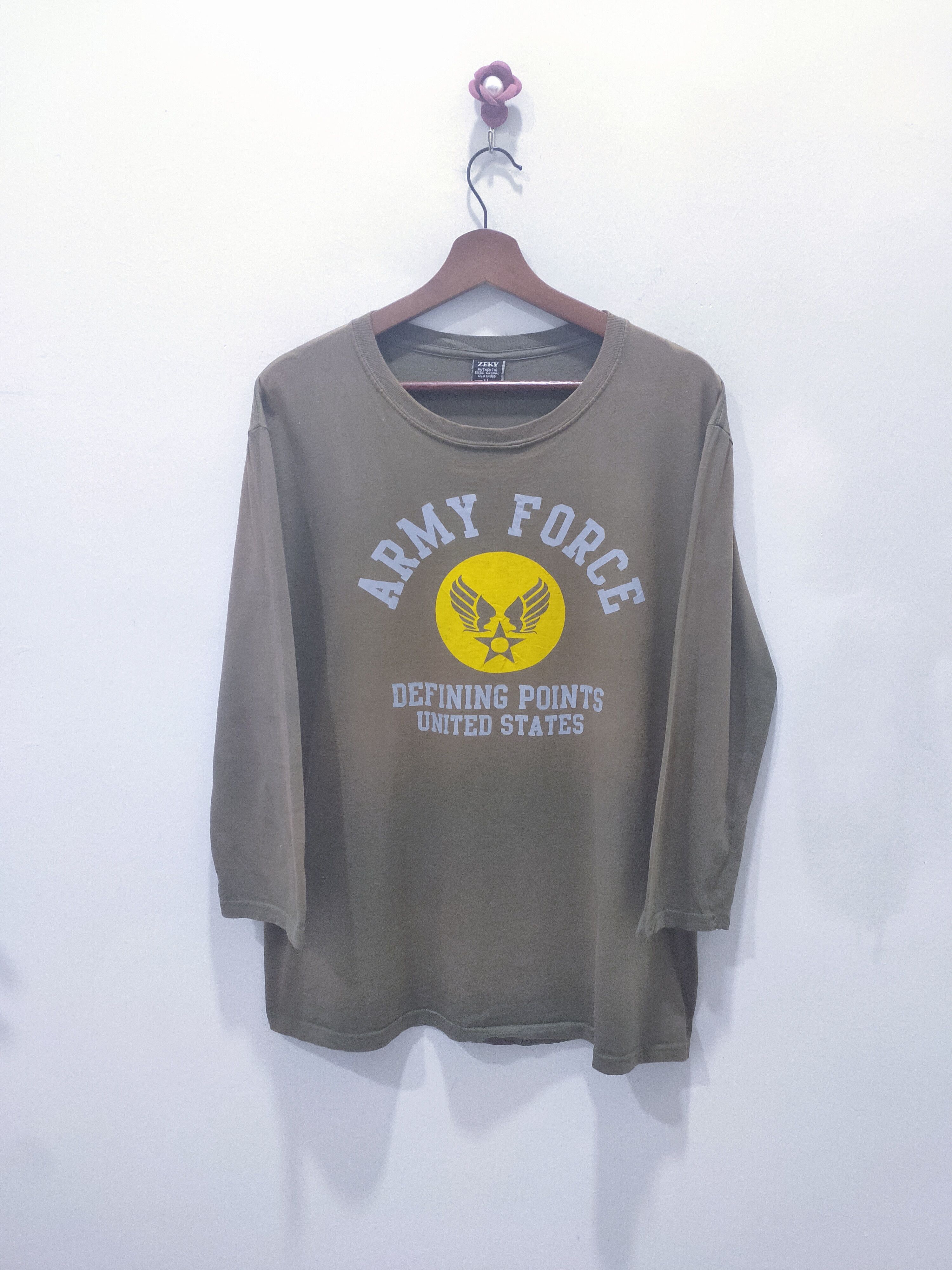 Streetwear × Us Air Force × Vintage Vintage ZEKY 3quarter US Army Force ...