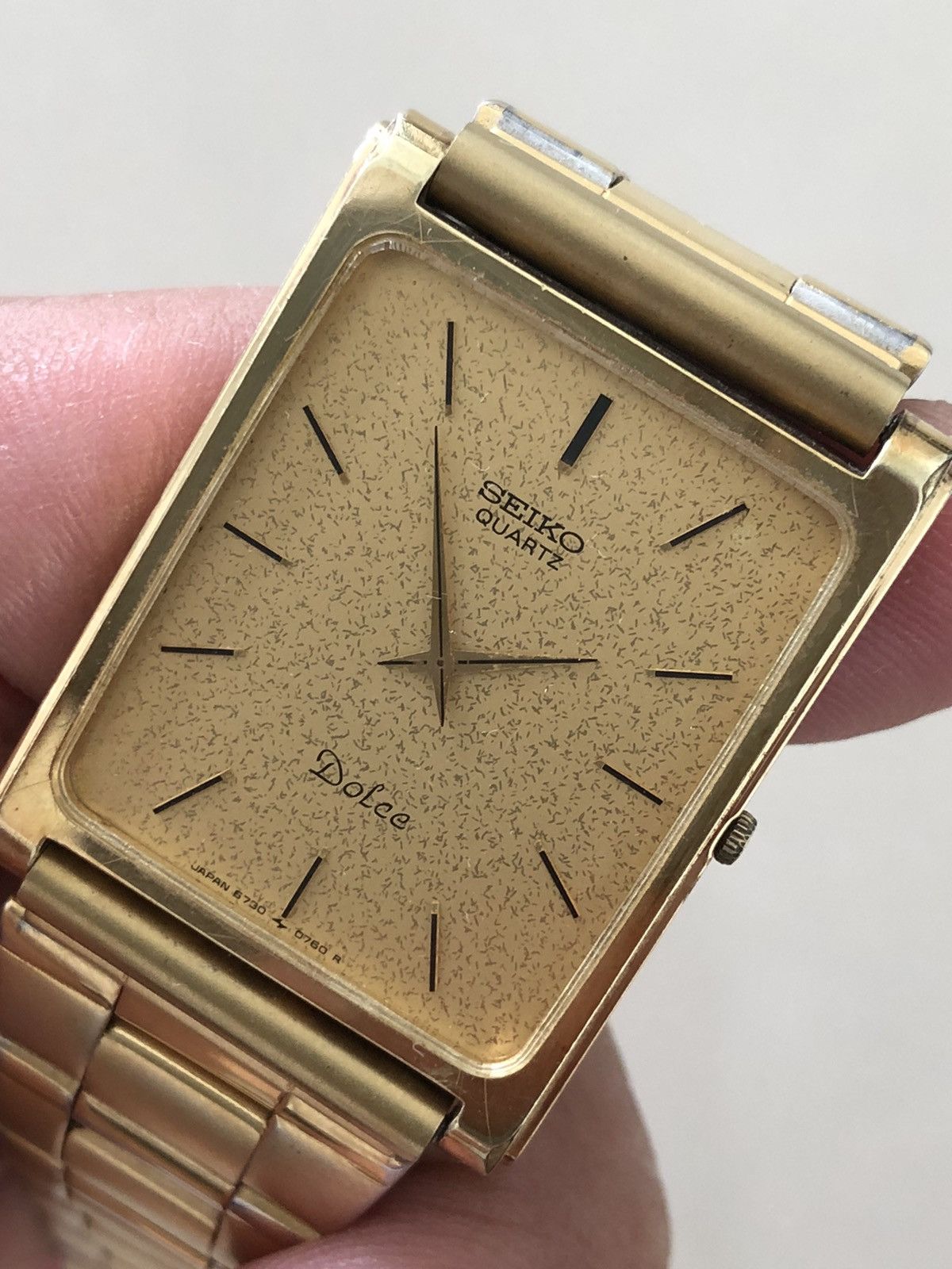 Seiko SEIKO VINTAGE DOLCE TANK SQUARE GOLD JDM JAPAN RARE UNIQUE | Grailed