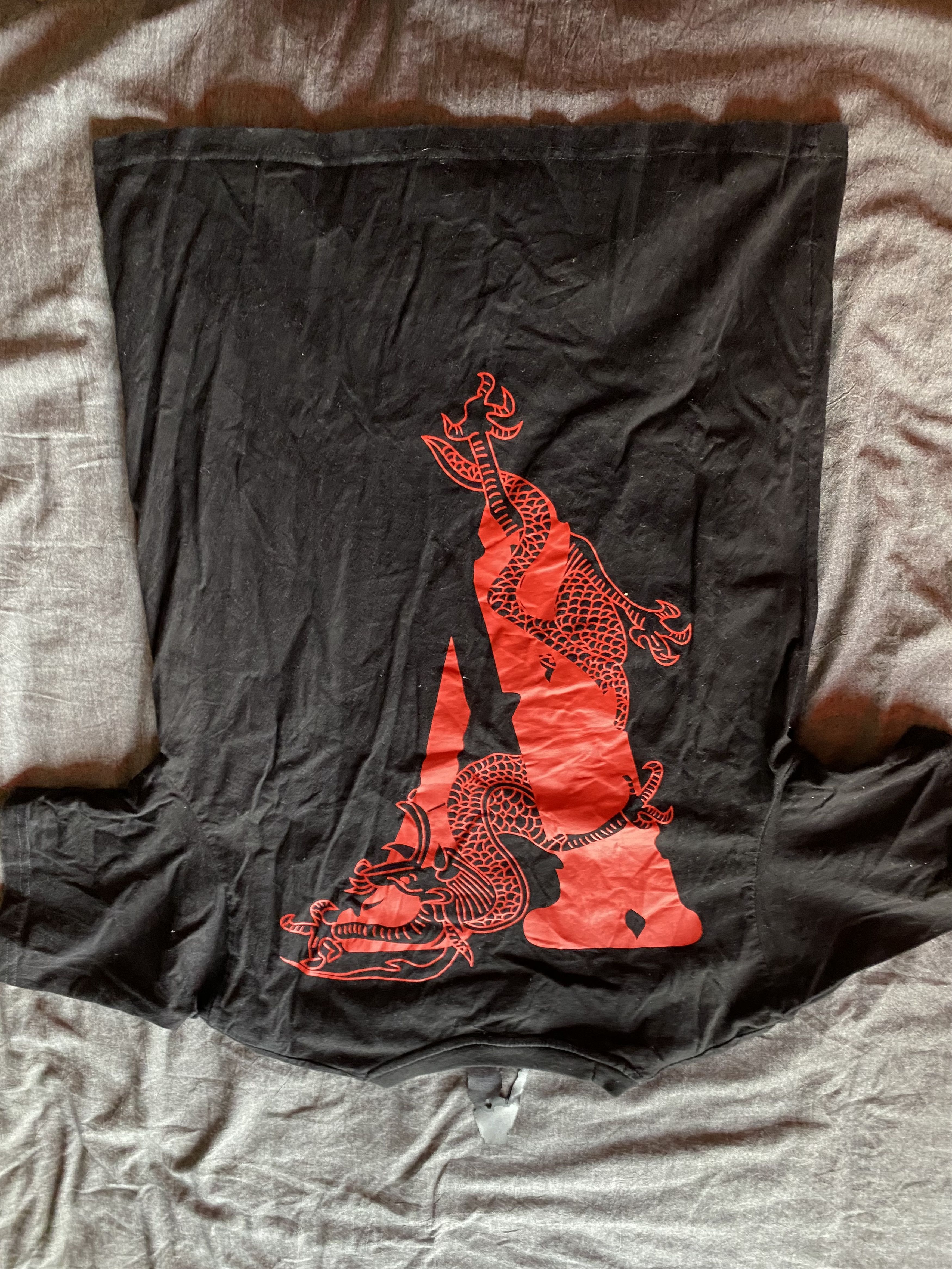 Vlone vlone red v + red dragon t shirt | Grailed