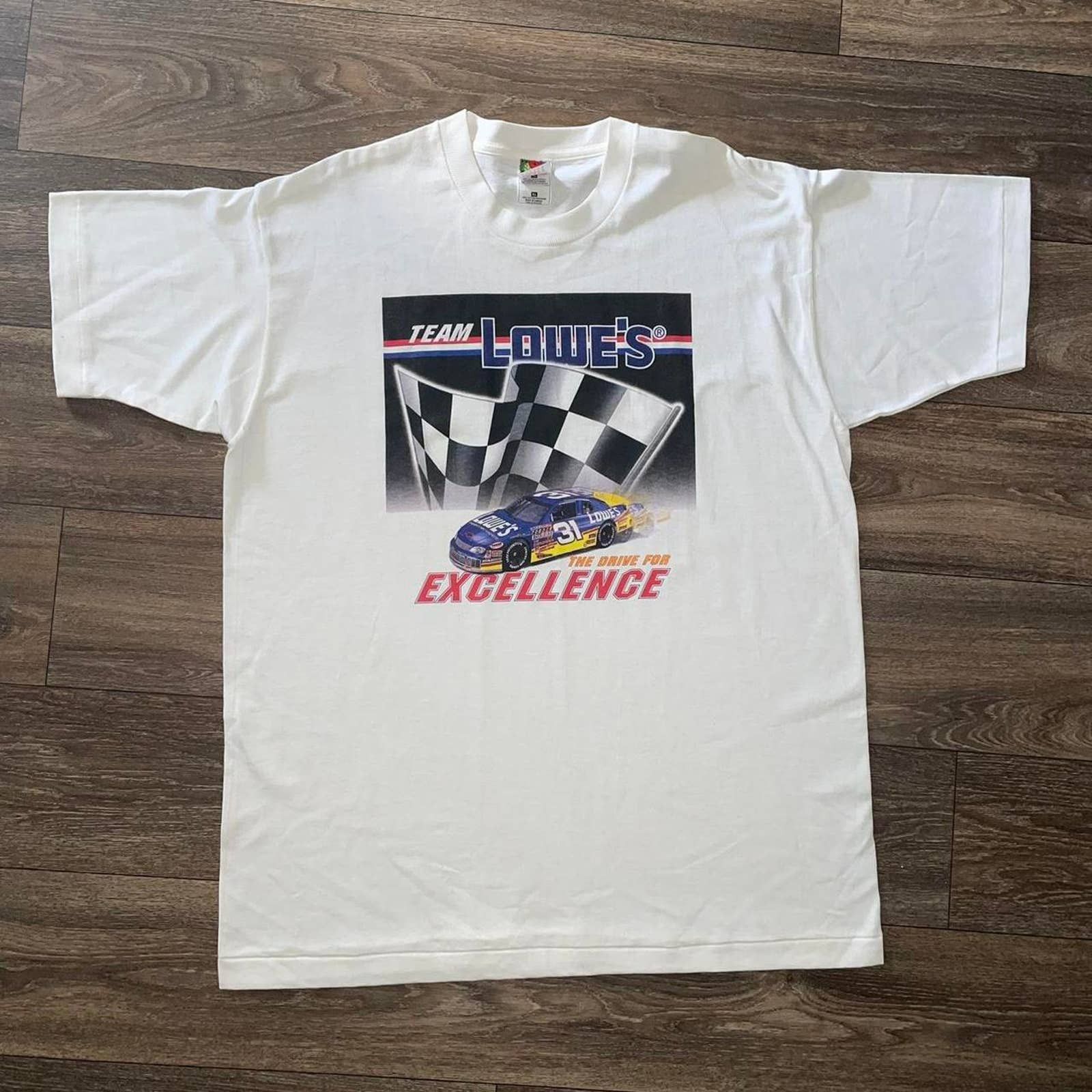 Vintage 90s NASCAR Team Lowe's Racing Drive For Excellence T-shirt ...
