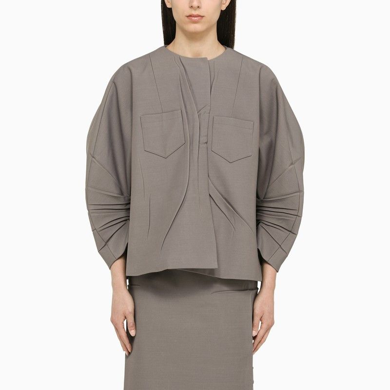 Prada Prada Wrinkled Steel Jacket | Grailed