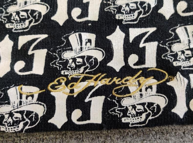 Ed Hardy Ed Hardy Embroidery Skulls 13 Allover Ski Mask Balaclava | Grailed