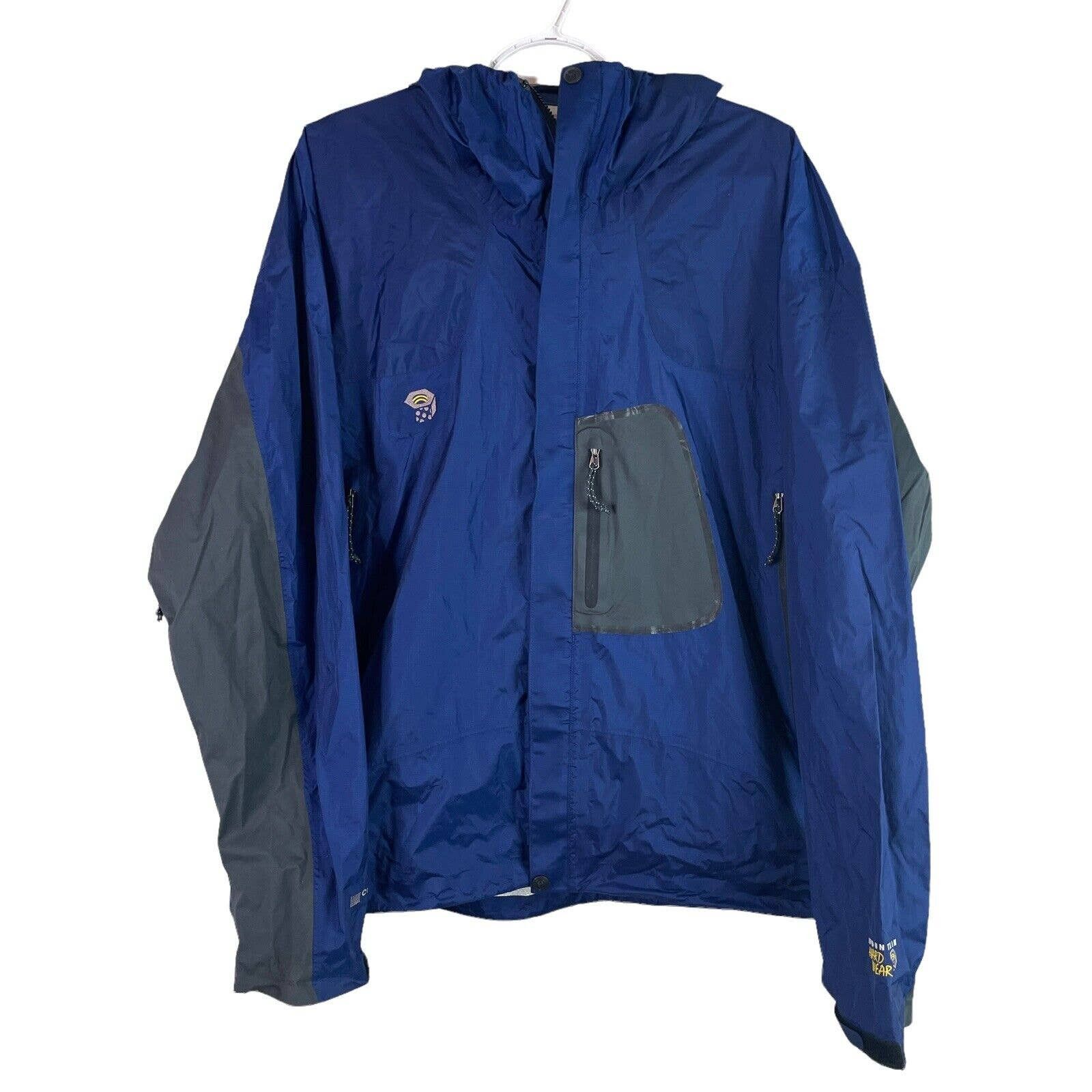 Mountain Hardwear Mountain Hardwear Conduit DT Rain Jacket Mens L Hood ...