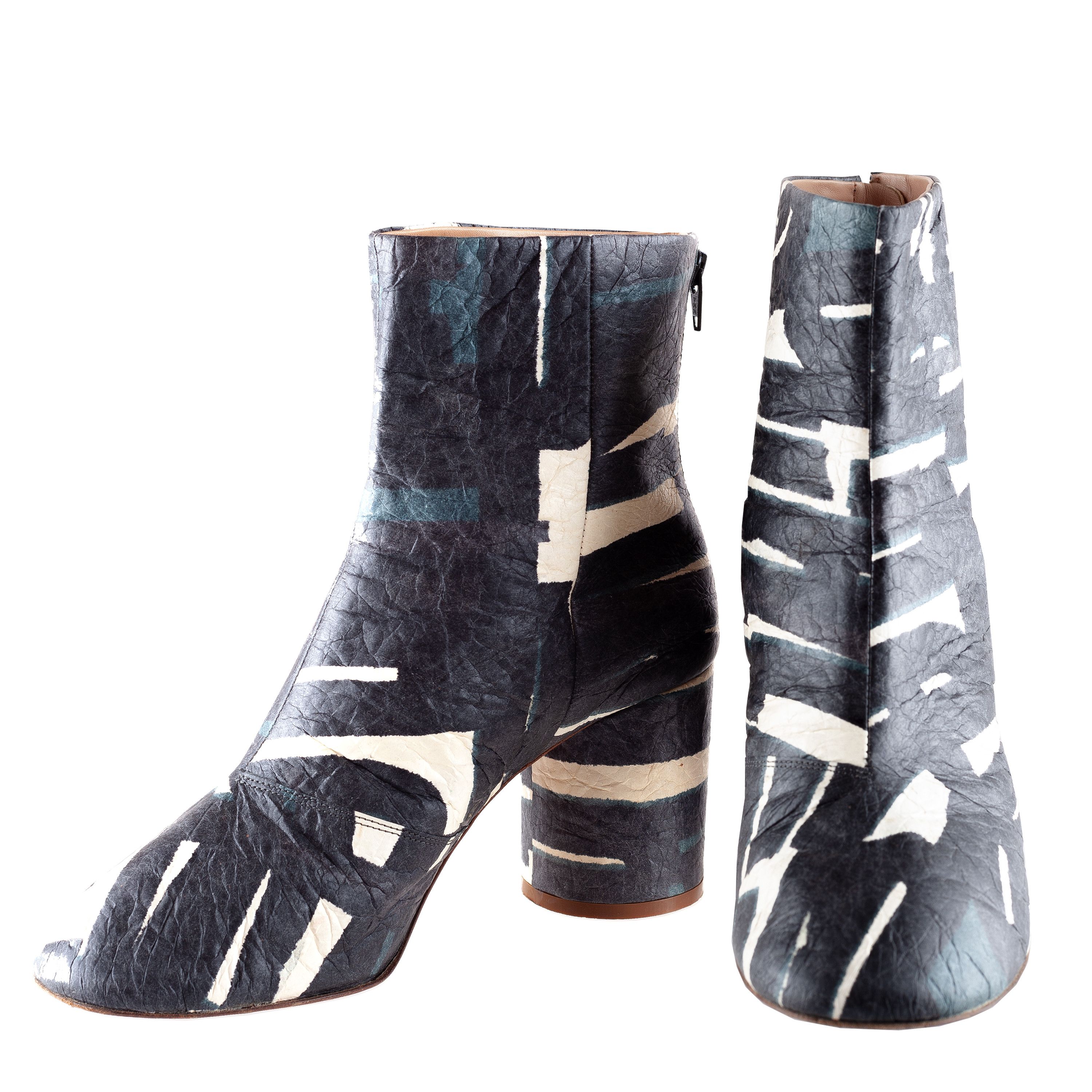 Maison Margiela Maison Margiela Graphic Leather Boots | Grailed