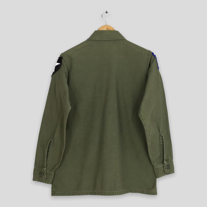 Military Vintage 70s OG Us Army Usaf Olive Green Fatigue Shirt Medium ...