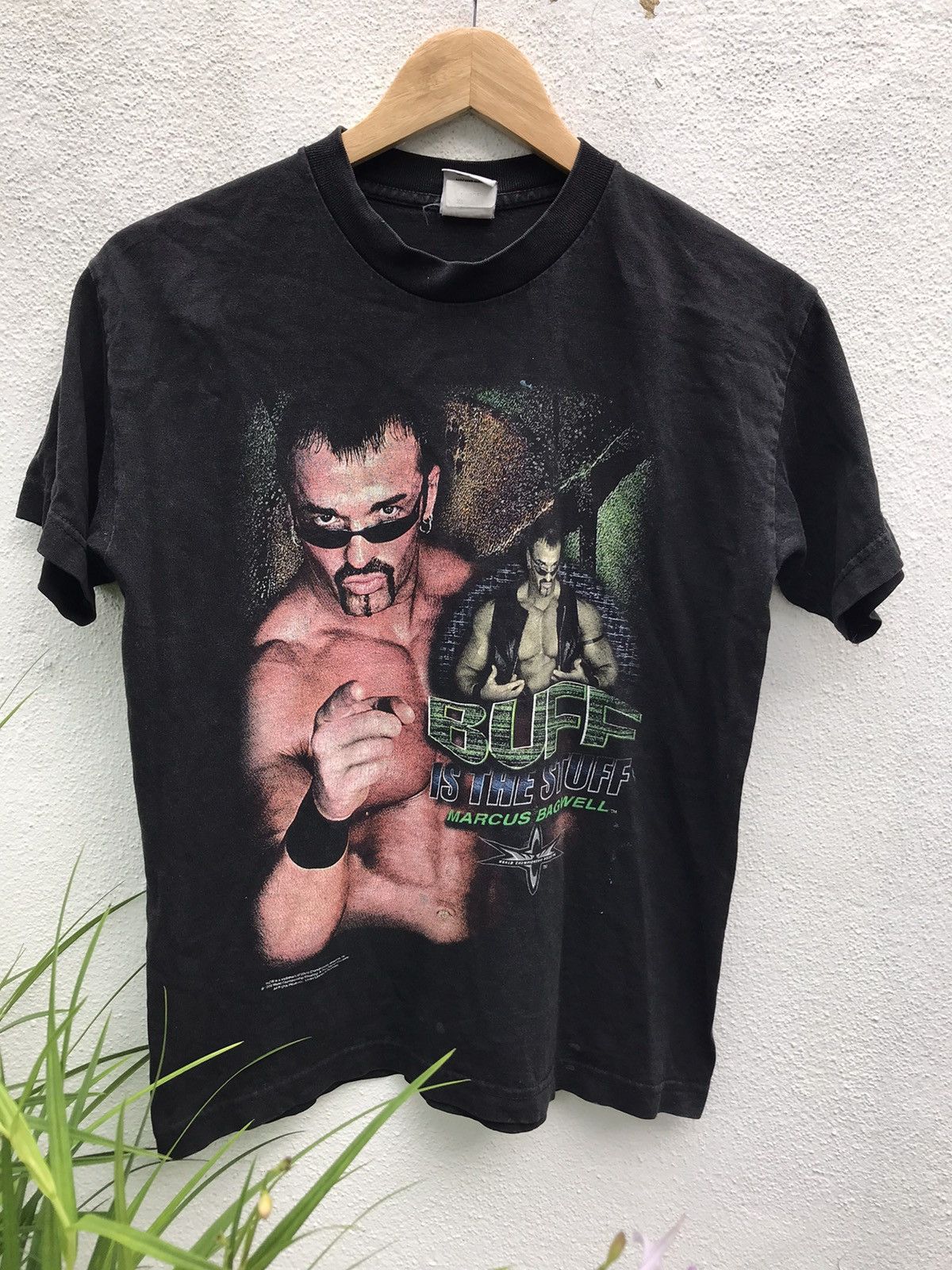 Vintage × Wcw/Nwo × Wwf VINTAGE 1999 BUFF IS THE STUFF MARCUS BAGWELL ...