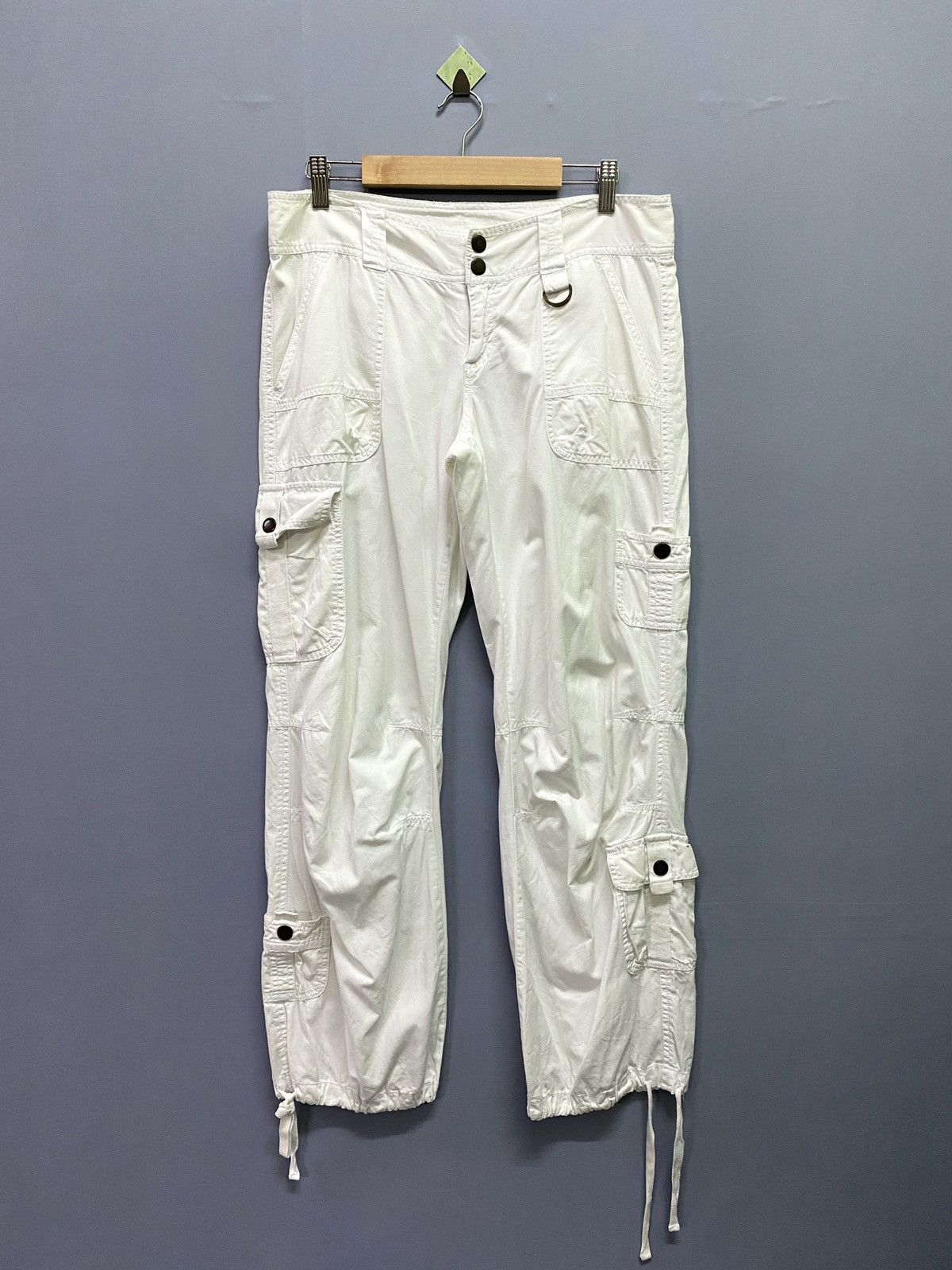 Aeropostale Cargo AEROPOSTALE 8 Pocket Parachute White Pants | Grailed