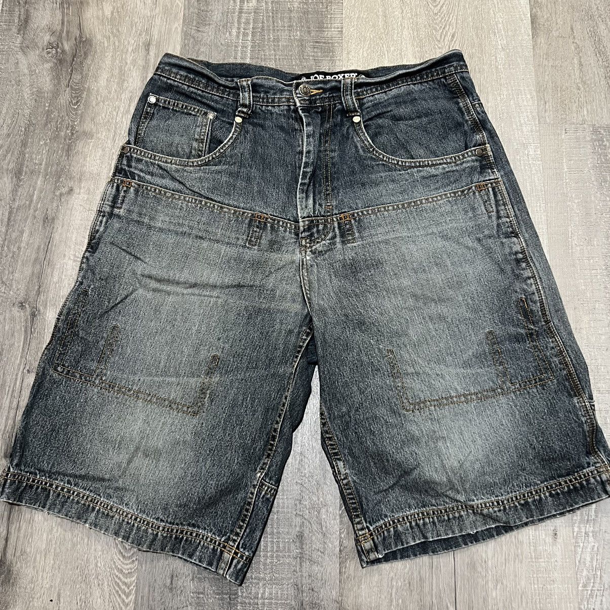 Joe Boxer × Vintage VTG Joe Boxer Dark Wash Baggy Y2K Hip Hop Wide Leg ...
