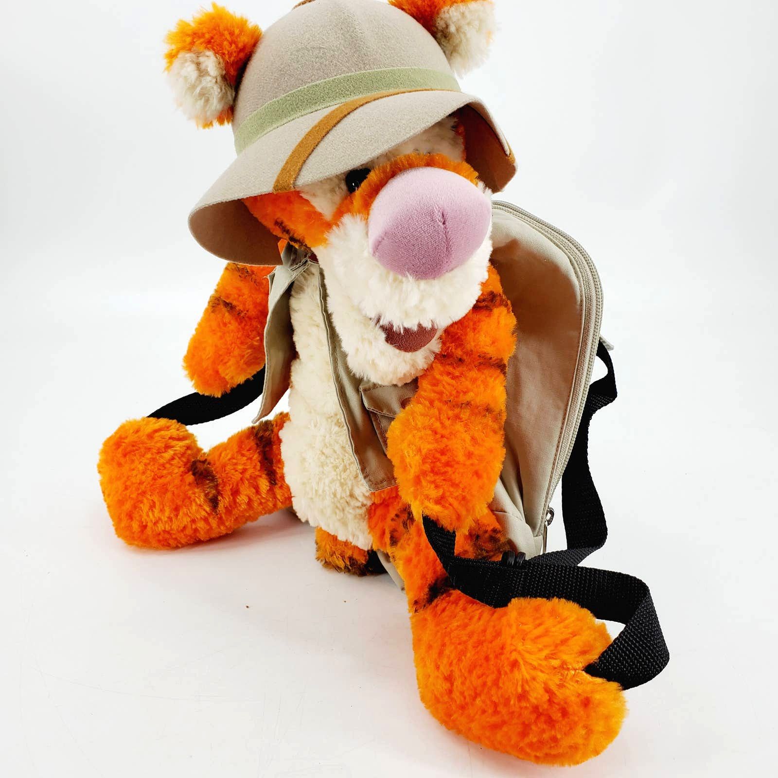 Disney 1990s Disney World Tigger on Safari backback 18" Vintage | Grailed