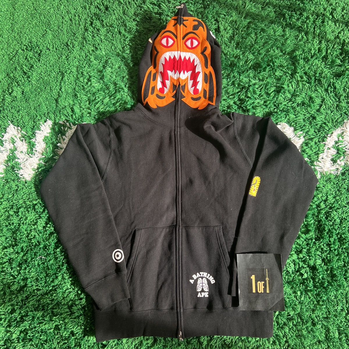 Bape Tiger Full Zip Hoodie | Grailed