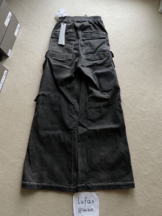 Rick Owens NEW | SS23 EDFU DOUBLE CARGO JUMBO BELA BAGGY PANTS DENIM 46 ...