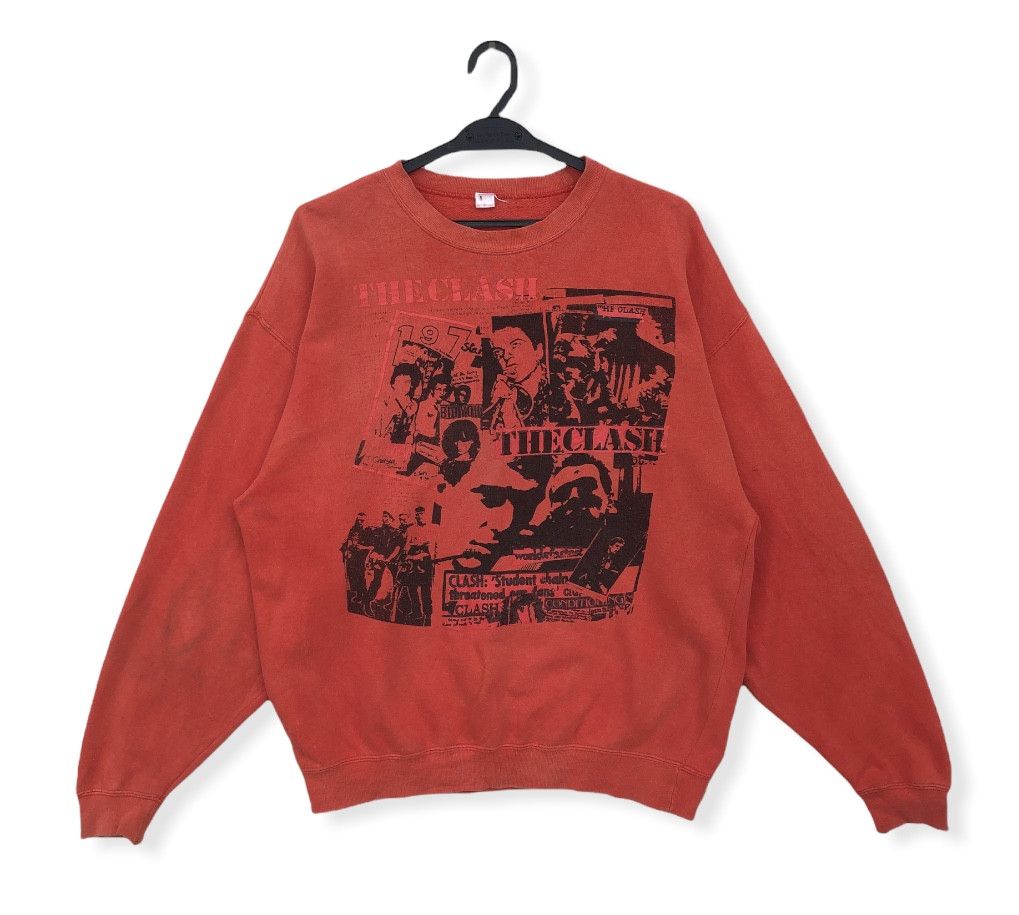 Band Tees × Vintage RARE🔥VTG 90’S THE CLASH POST-PUNK SWEATSHIRT MADE ...