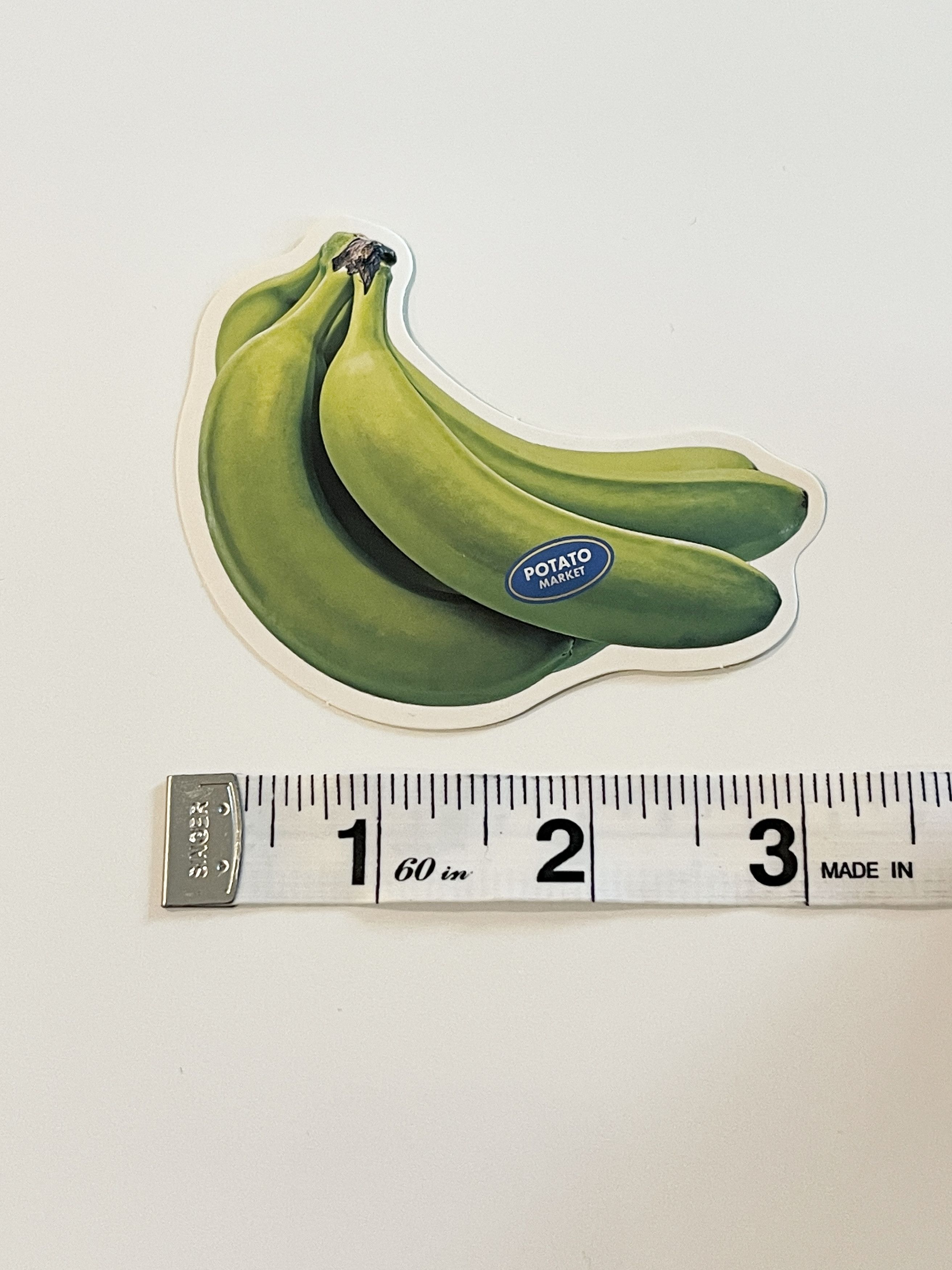 Humor × Streetwear × Vintage Retro Punk Green Banana Sticker | Grailed