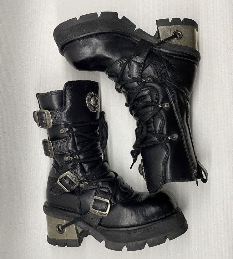 Vintage Vintage New Rock Leather boots | Grailed