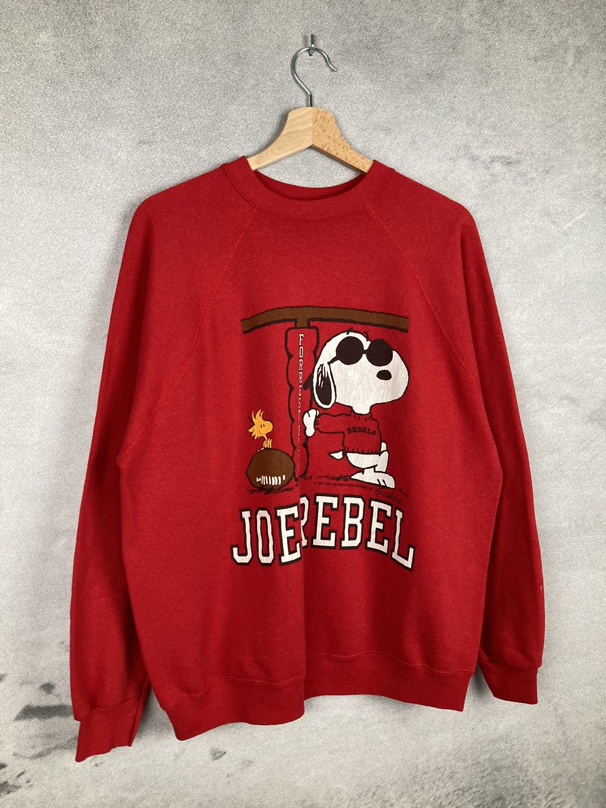 Vintage RARE Vintage 70s Snoopy Joe Rebel Artex Crewneck Movie | Grailed
