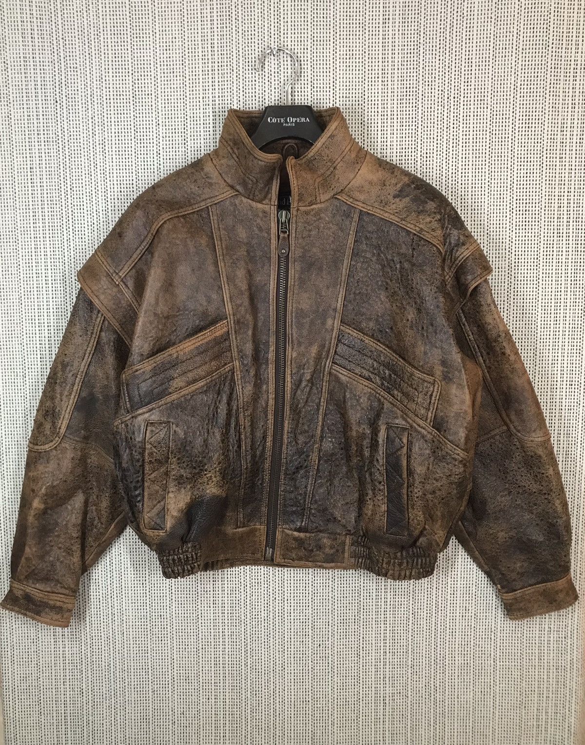 B 3 × Leather Jacket × Vintage ‼️VTG WIND ARMOR REAL LEATHER JACKET ...