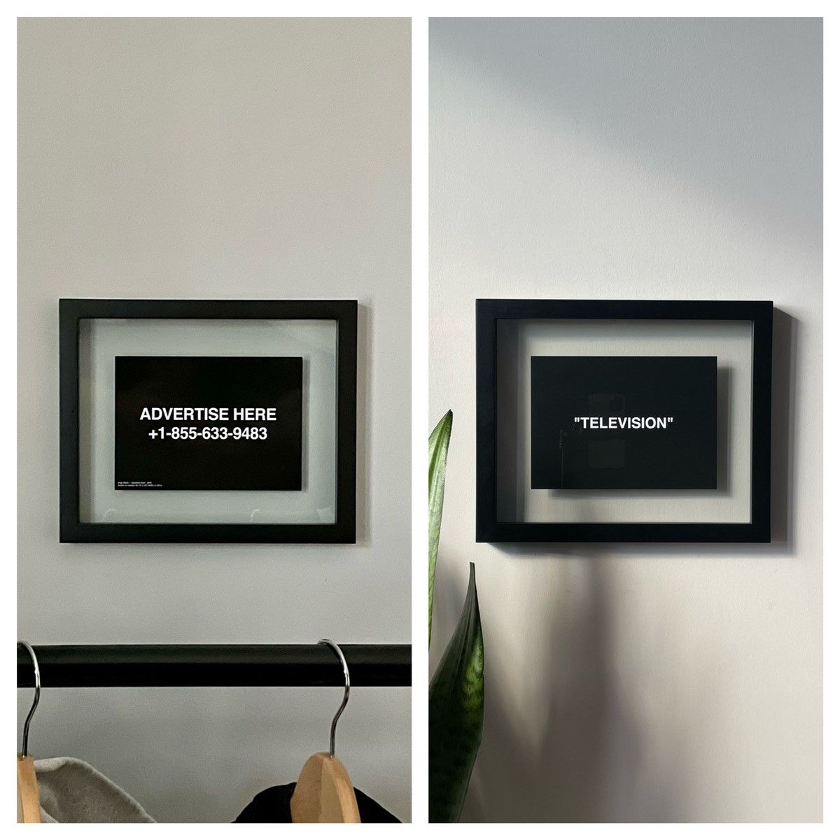 Virgil Abloh Set of 2 - Advertise Here & “Television” Posters | Grailed