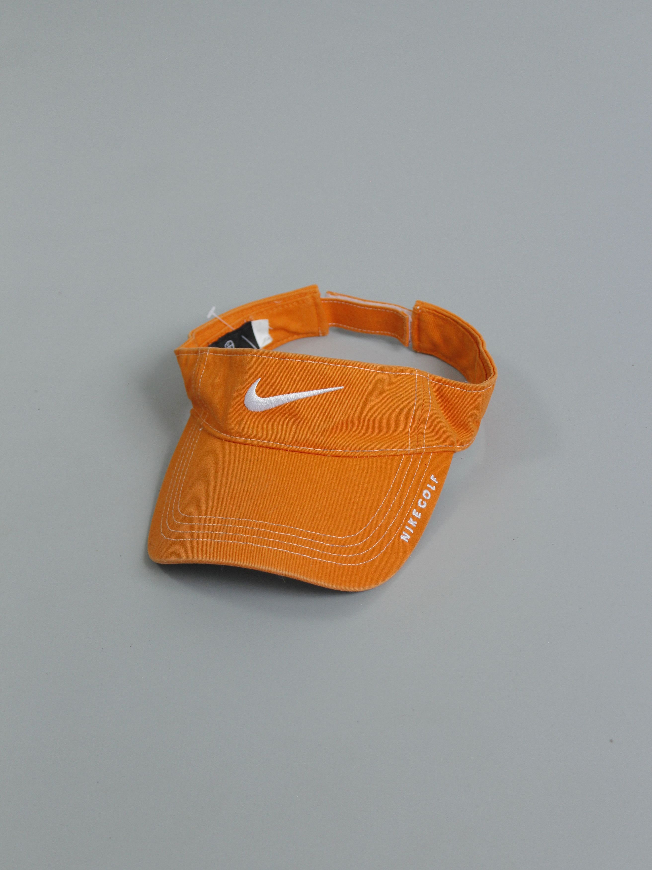 Nike 🔥 NIKE GOLF TOPLESS CAP 🔥 HAT ORANGE EMBROIDED LOGO | Grailed