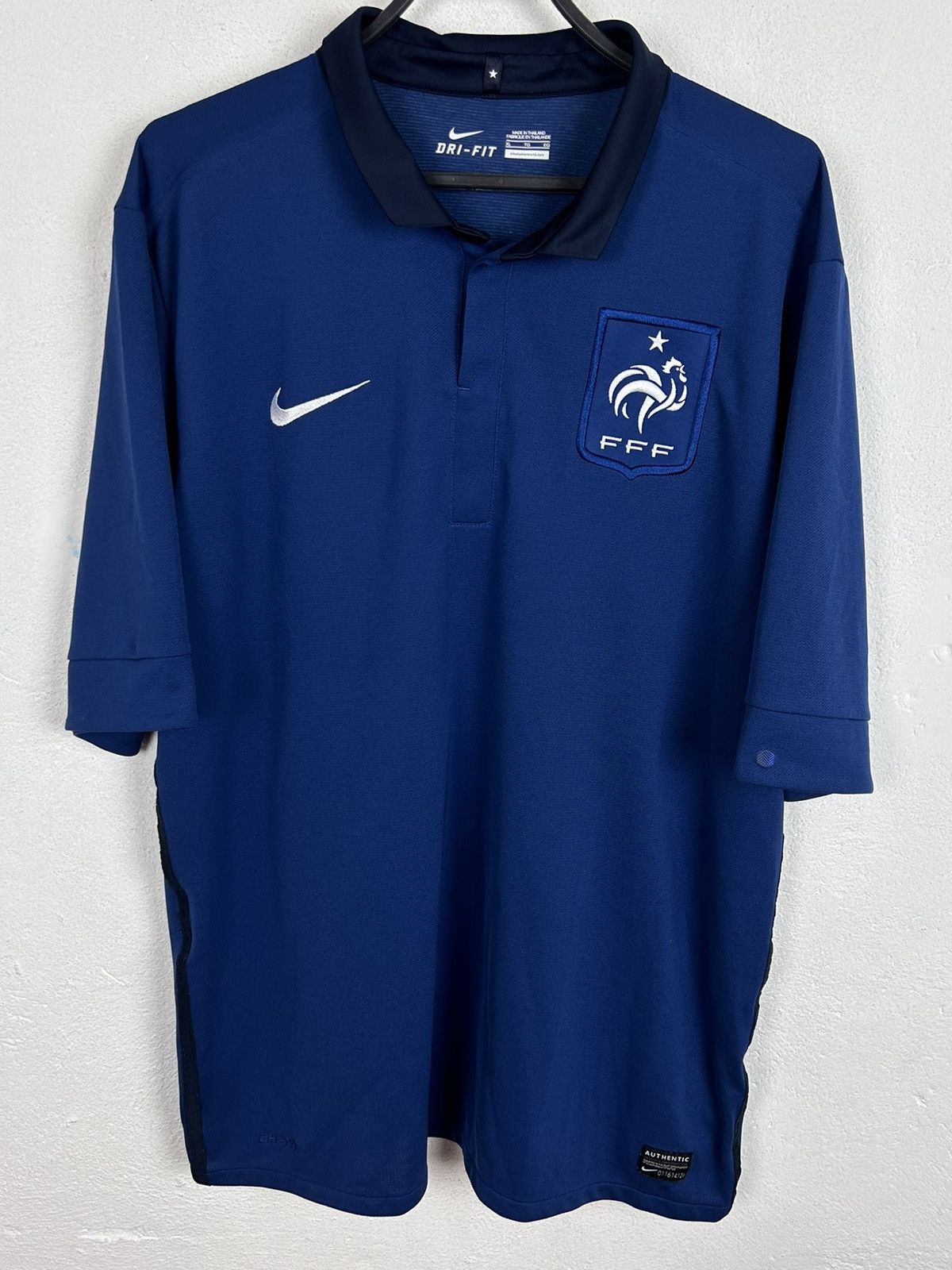 Nike Nike x France FFF 2011/12 Home Kit Soccer Jersey In Blue | Grailed