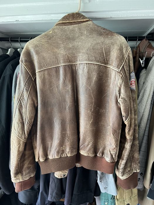 Vintage Vintage Fabiani Airborne Leather Jacket | Grailed