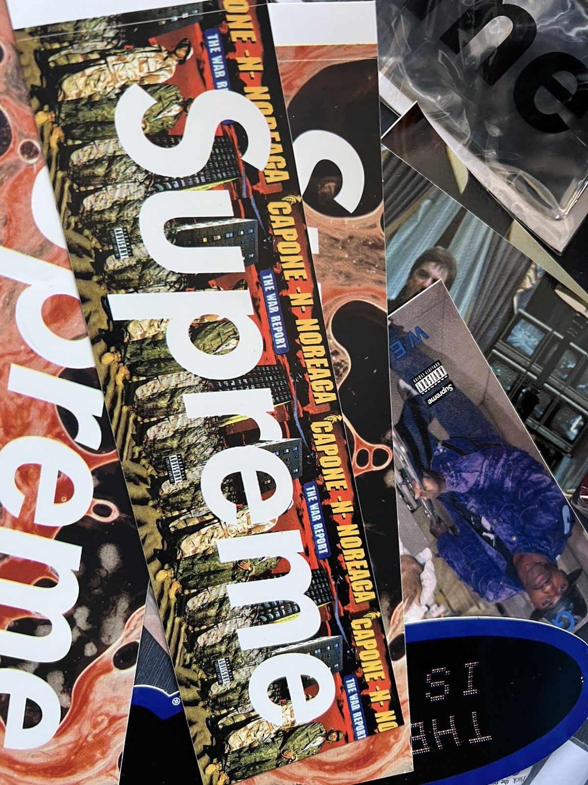 Supreme Capone n Noreaga Box logo Sticker | Grailed