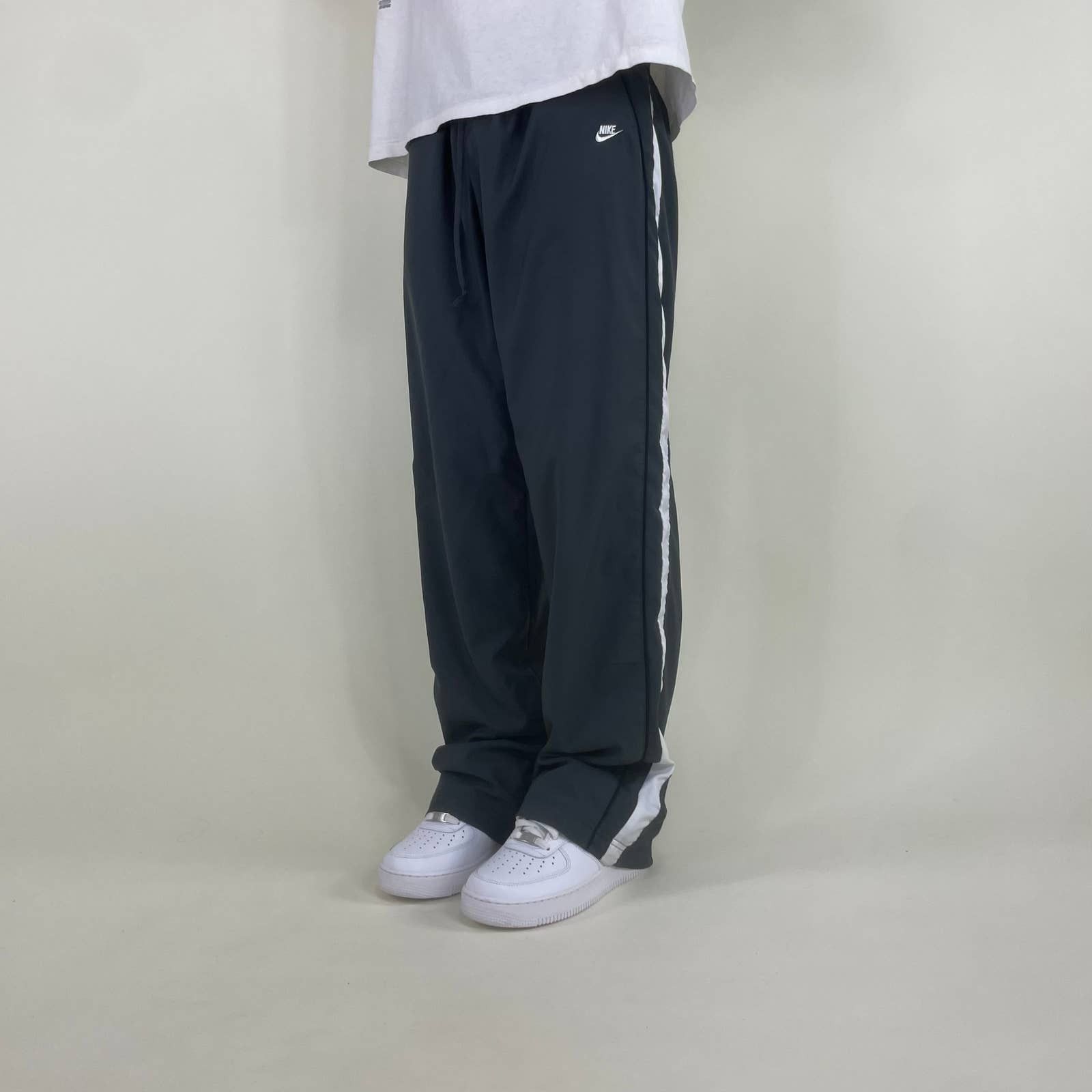 Nike Super Sick Grey and White Nike Vintage Nike Sweatpants | Grailed